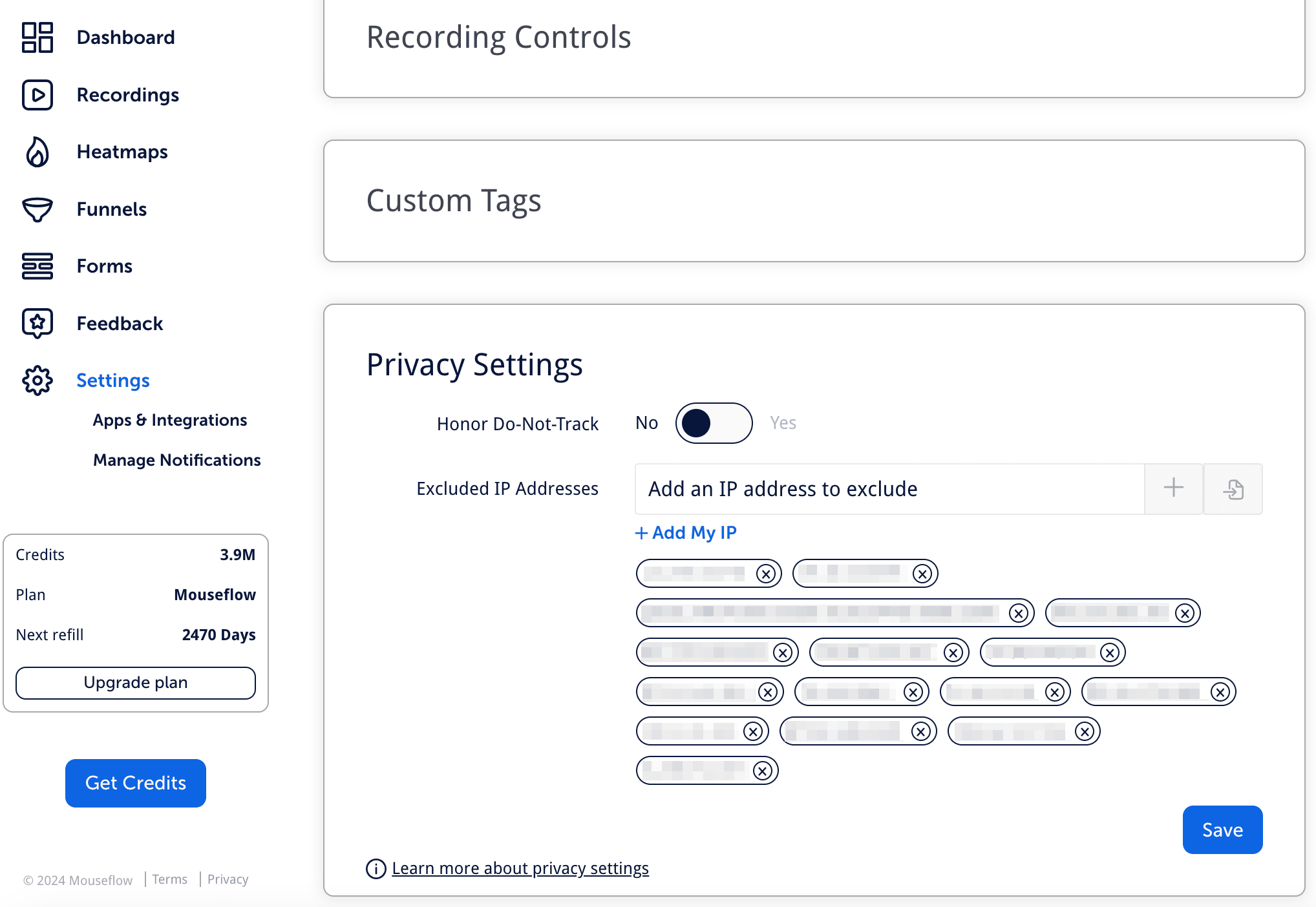 How to Exclude IP Addresses From Being Tracked - Mouseflow
