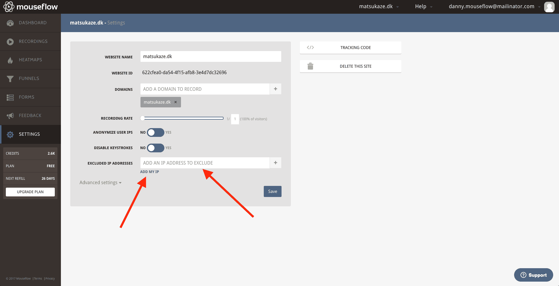 How to Exclude Specific Users and IP Addresses from Recordings