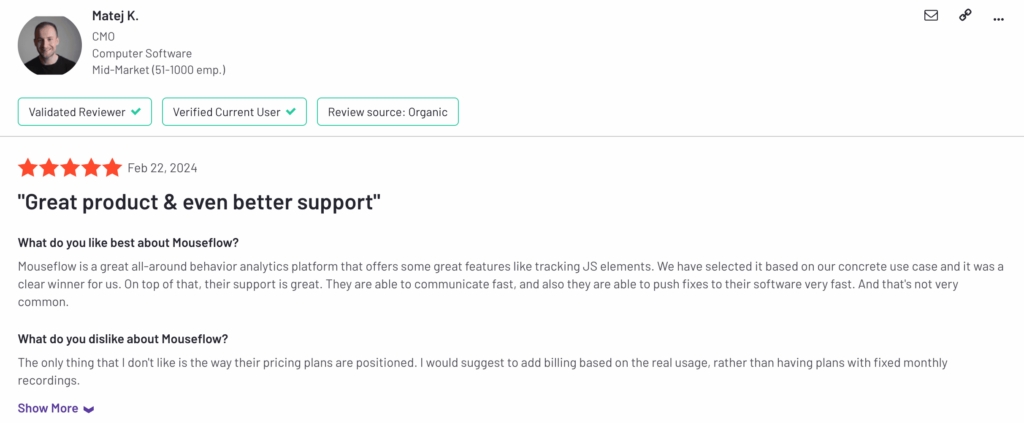 9 Types of User Feedback & How to Collect Them | Mouseflow